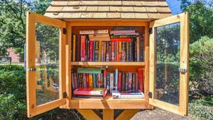 DIY Project. Outdoor Shared Library Lending Neighborhood Sidewalk Loan ...