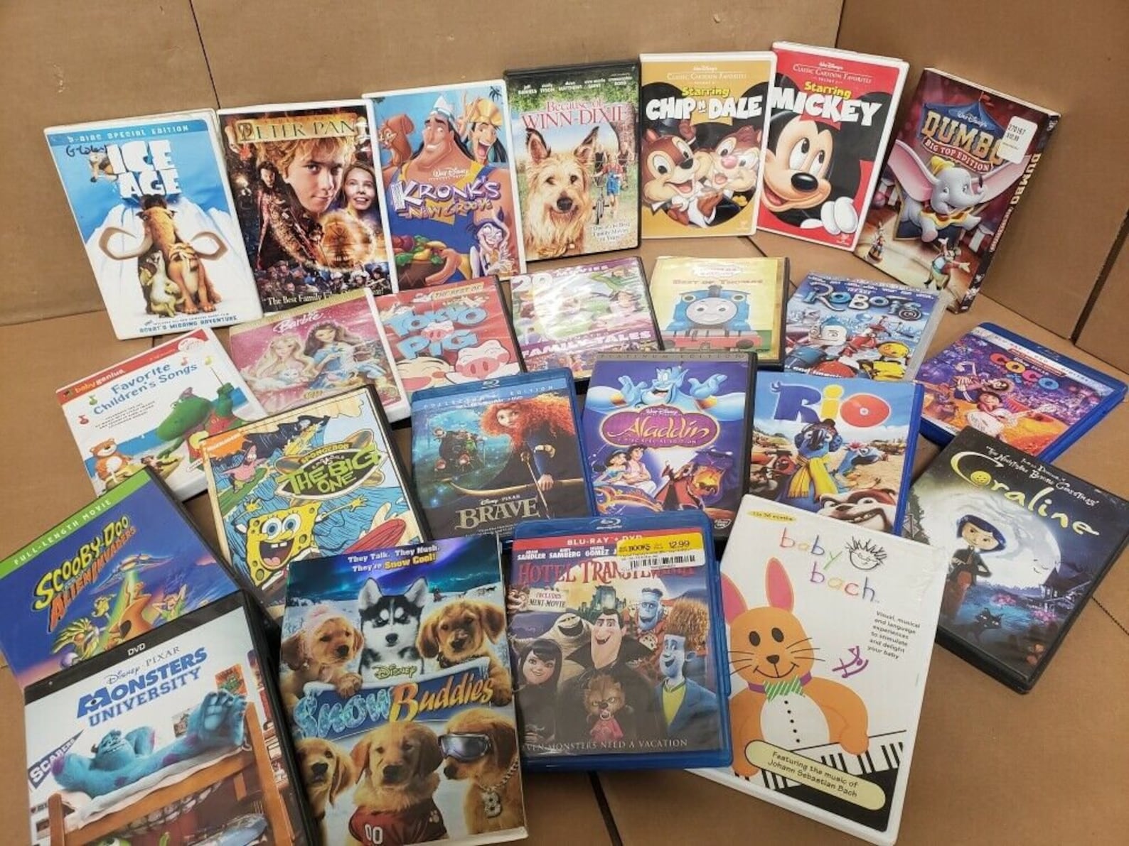 Lot of 10 Dvd Cartoon Family Children Classic Animated Kids | Etsy