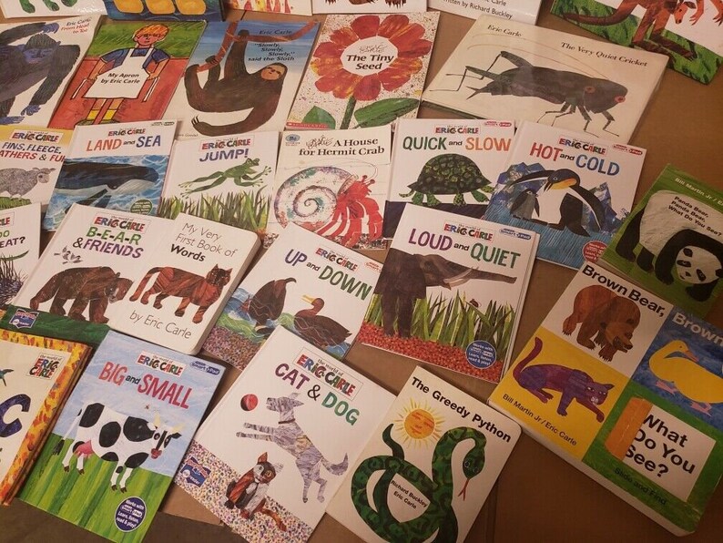 Lot of 5 Eric Carle Picture/board Books for Childrens Kid | Etsy