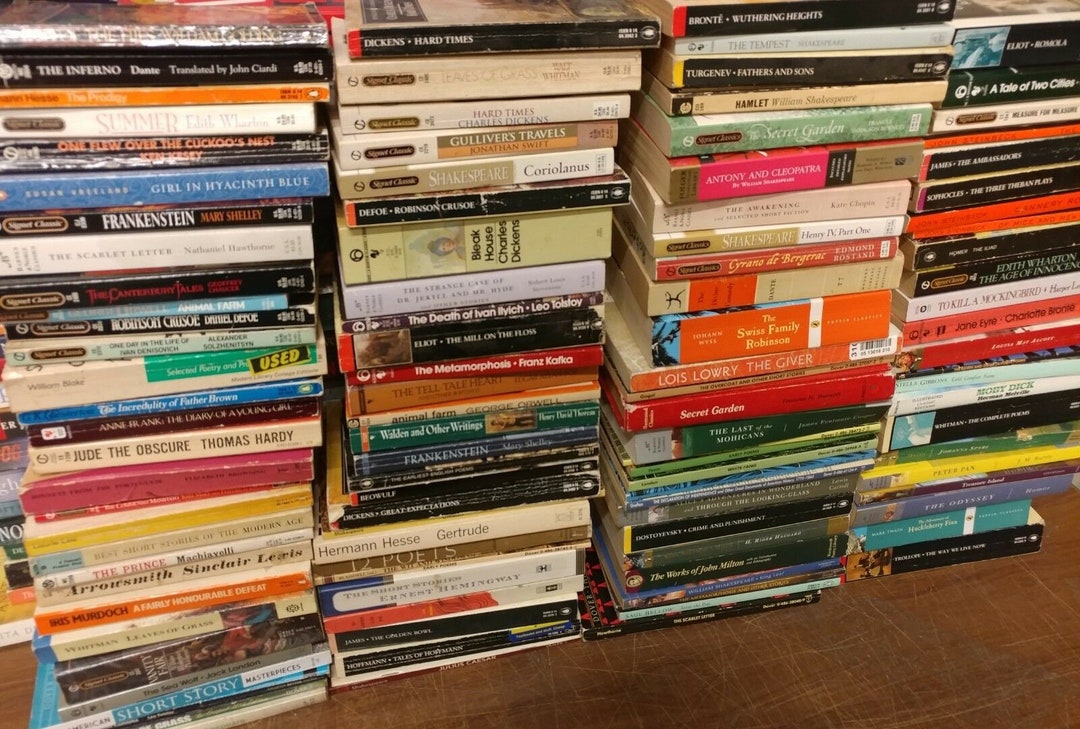 Lot of 10 Classic Paperback Literature Book Penguin Orwell Dickens ...