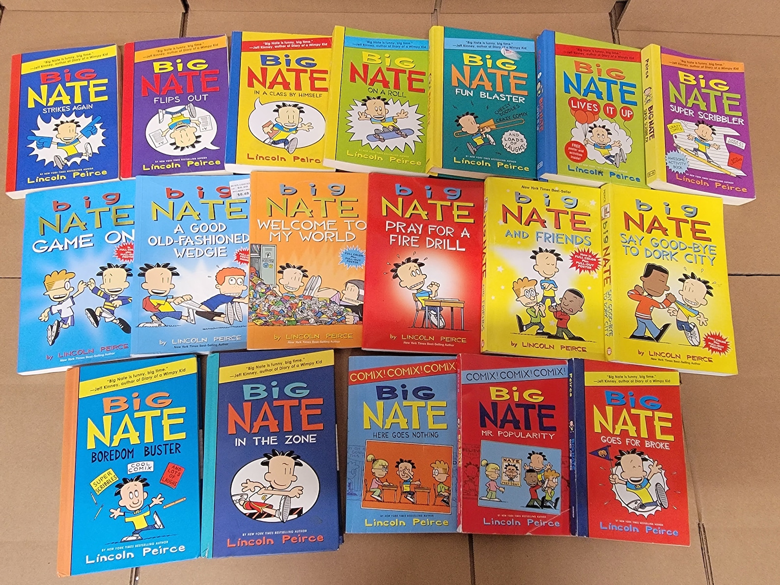 Lot of 5 Big Nate Paperback/hardcover Books by Lincoln Pierce - Etsy