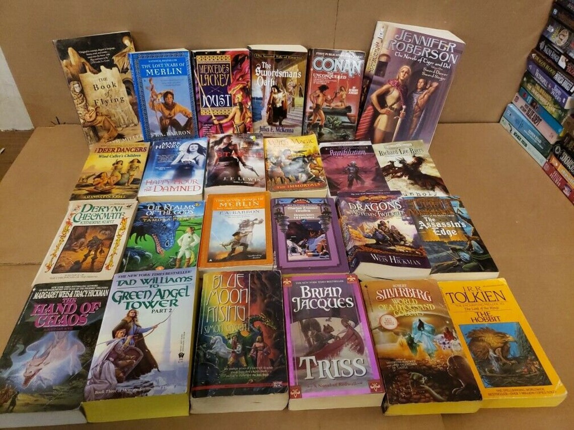 Lot of 20 Fantasy Magic Vintage Dragon Tolkien Rare Books - Etsy