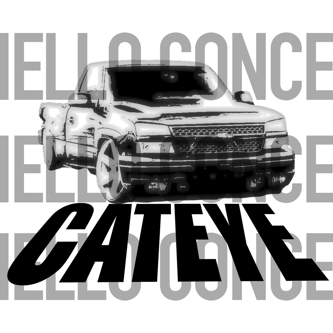 Cateye Chevy Screen Print Sublimation - Etsy