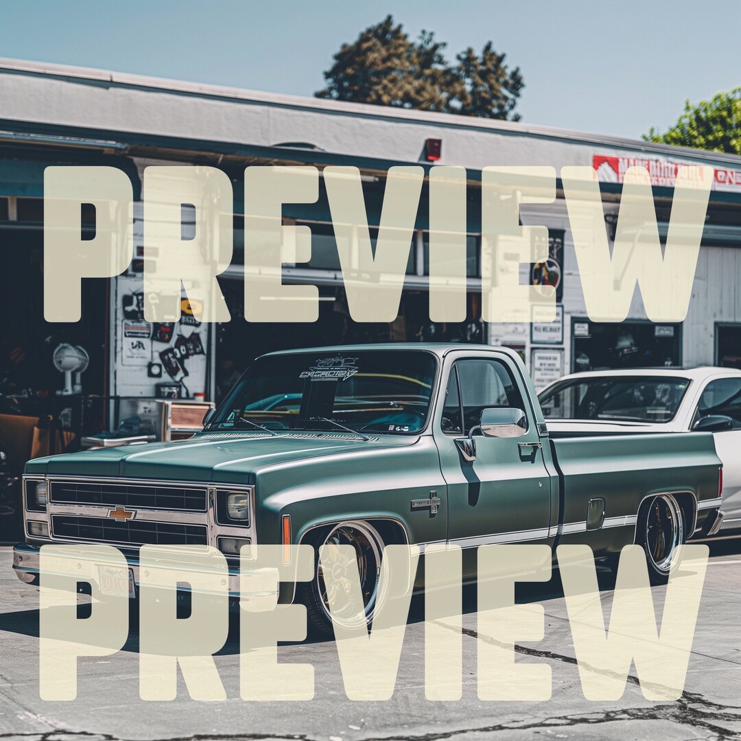 Square Body Chevy Print - Etsy