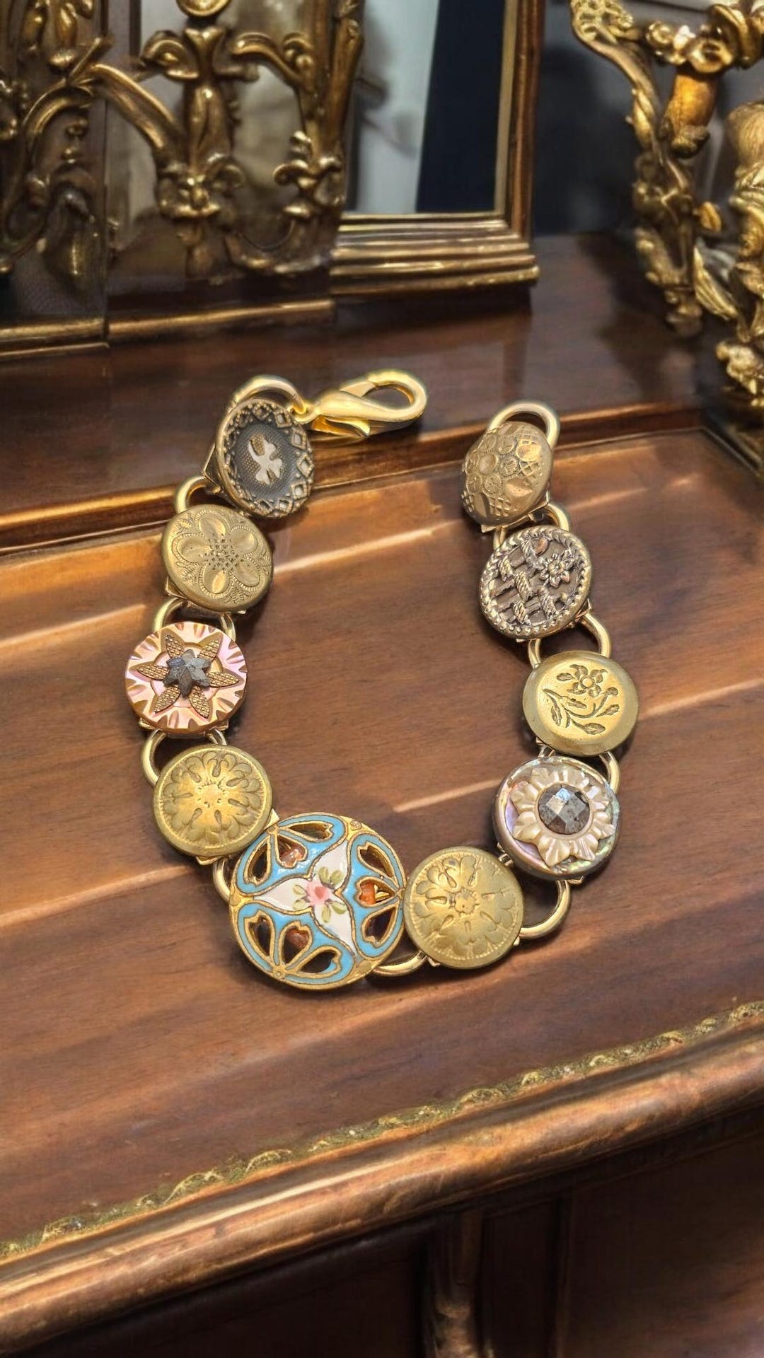 Antique Button Bracelet. Very Rare and Very Beautiful! - Etsy UK