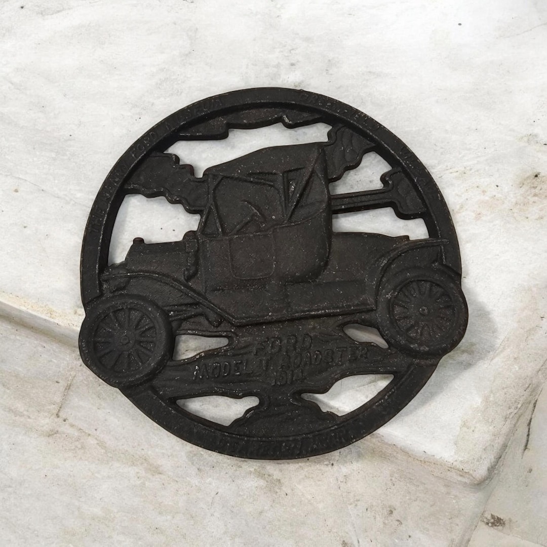 Vintage Cast Iron Ford Model T Roadster Kitchen Trivet Virginia Metal ...