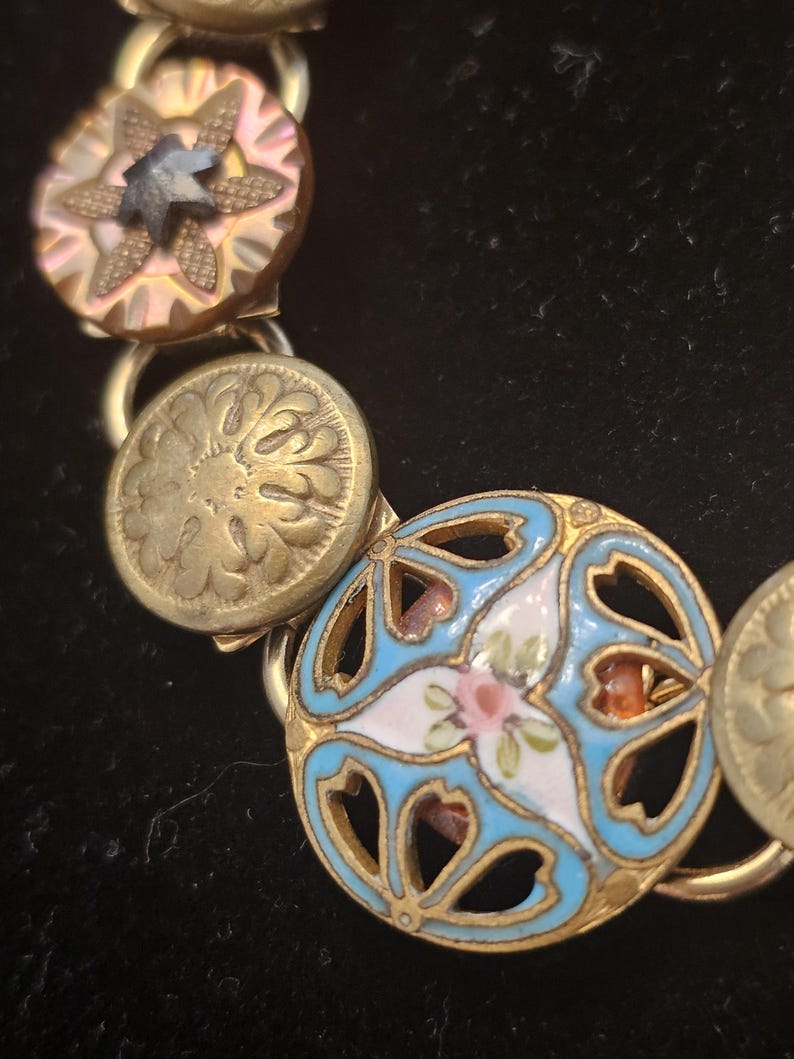 Antique Button Bracelet. Very Rare and Very Beautiful! - Etsy UK