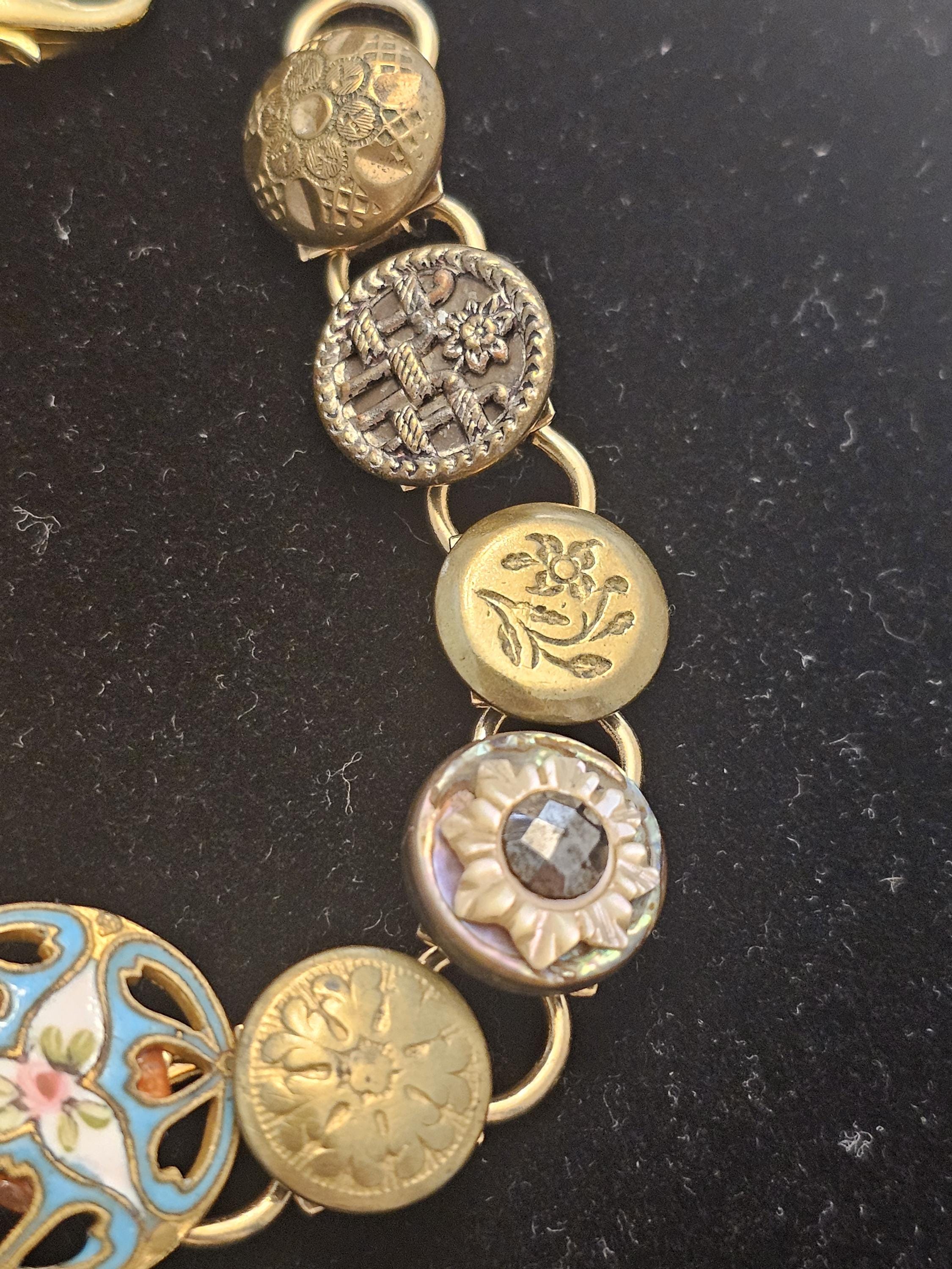 Antique Button Bracelet. Very Rare and Very Beautiful! - Etsy UK
