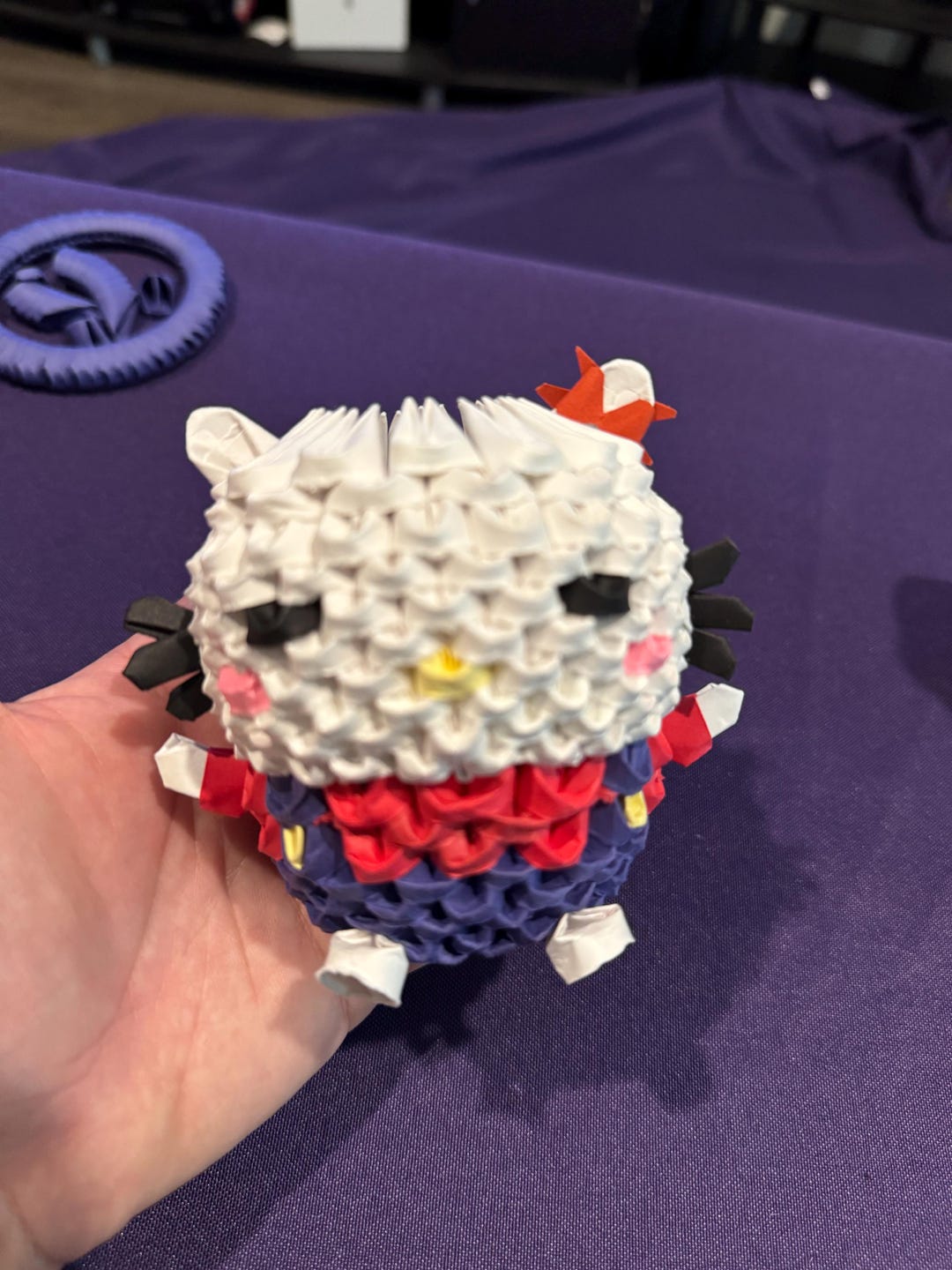 3D Origami Hello Kitty - Etsy