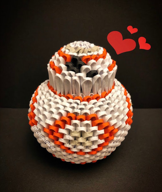 3D Origami BB-8 Star Wars | Etsy