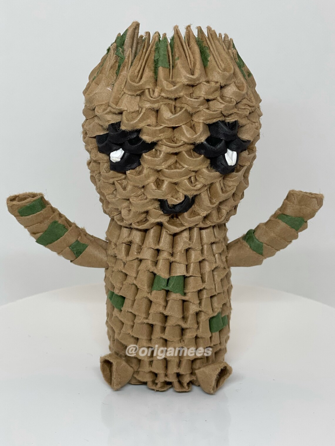3D Origami Baby Groot Guardians of the Galaxy Marvel - Etsy