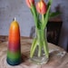 Colorful Candle Made of 100% Beeswax, Rainbow Candle - Etsy