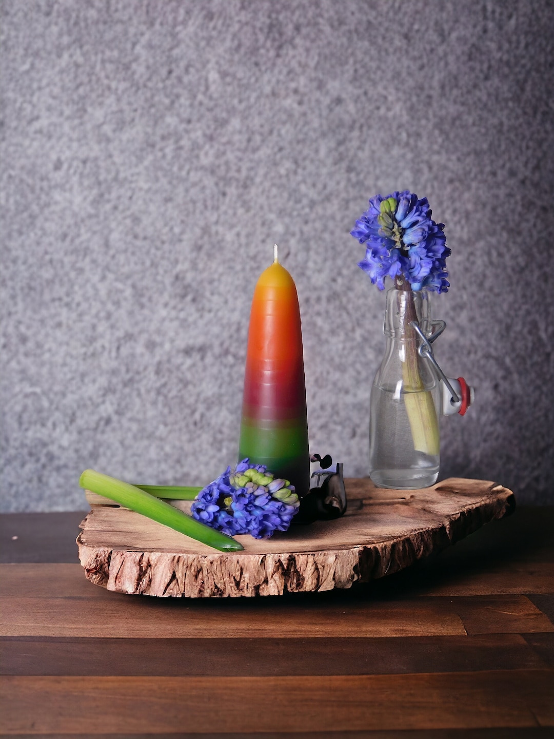 Colorful Candle Made of 100% Beeswax, Rainbow Candle - Etsy
