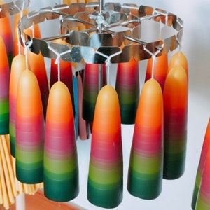 Colorful Candle Made of 100% Beeswax, Rainbow Candle - Etsy