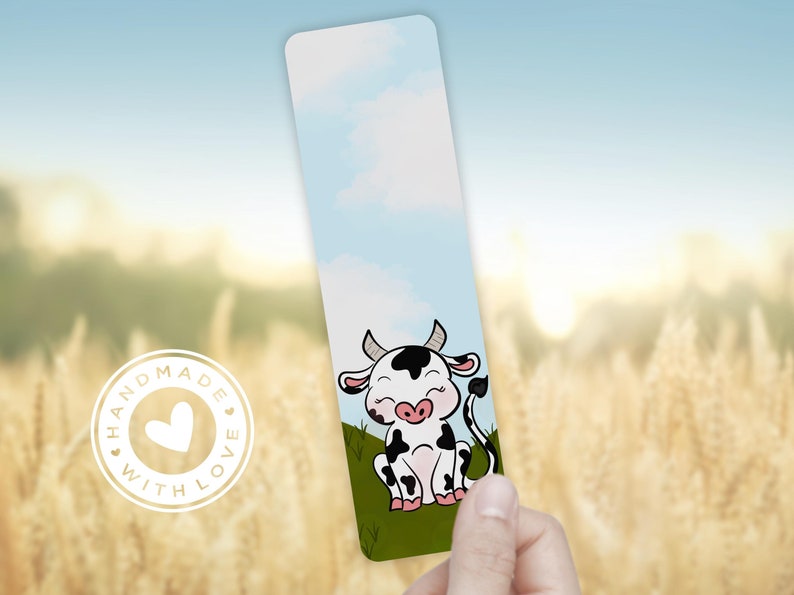 Cute Baby Cow Bookmark Bundle for Cow Lover Pet Parent, Bookmark ...