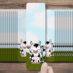 Cute Baby Cow Bookmark Bundle for Cow Lover Pet Parent, Bookmark ...