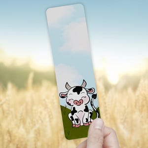 Cute Baby Cow Bookmark Bundle for Cow Lover Pet Parent, Bookmark ...
