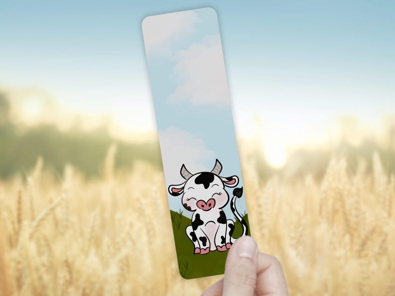 Cute Baby Cow Bookmark Bundle for Cow Lover Pet Parent, Bookmark ...