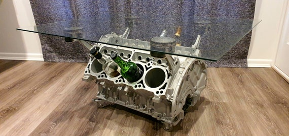 V8 Engine Block Table
