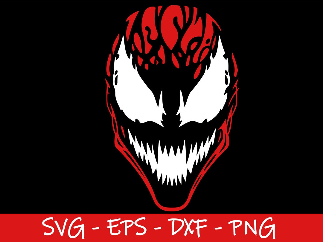Carnage Svg, Carnage Head Cricut, Symbiote Svg, Cut Files for Cricut ...