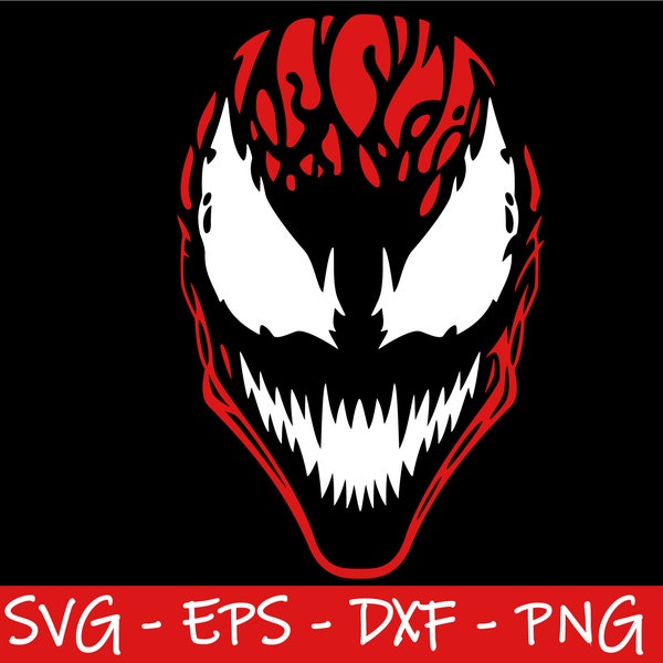 Carnage Face Svg - Etsy Canada