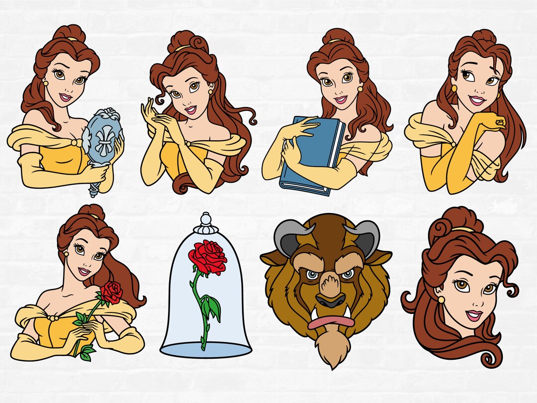 Belle Svg Belle Cut Files Clipart Files Cut Files For Etsy