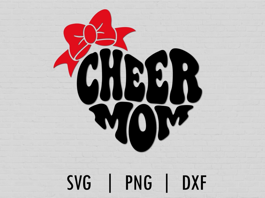 Cheer Mom SVG, Cheer Heart SVG, Cheer Svg, Cut Files for Cricut ...