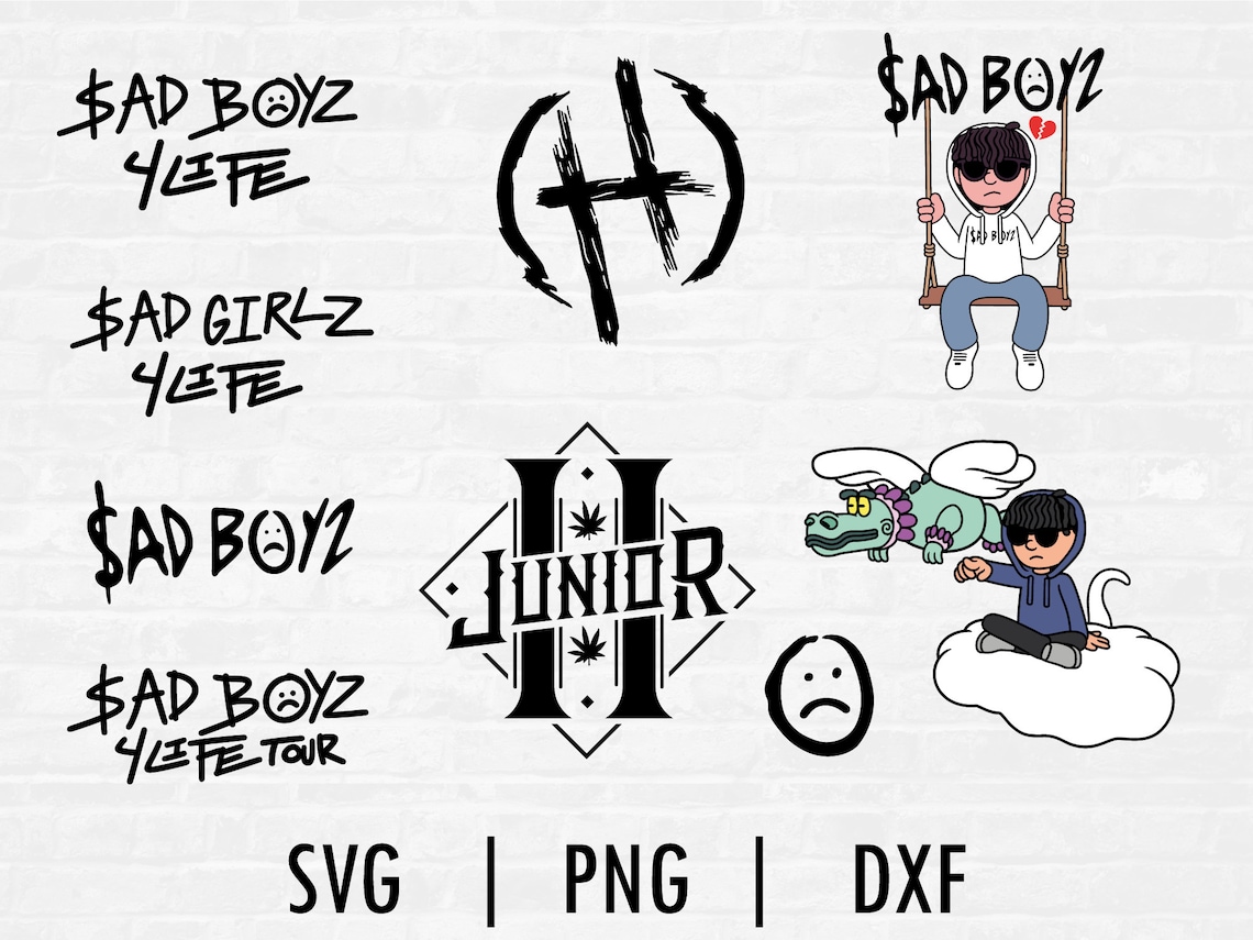 Junior H , Sad Boyz 4 Life, Corridos tumbados Svg, Cortar archivos para ...