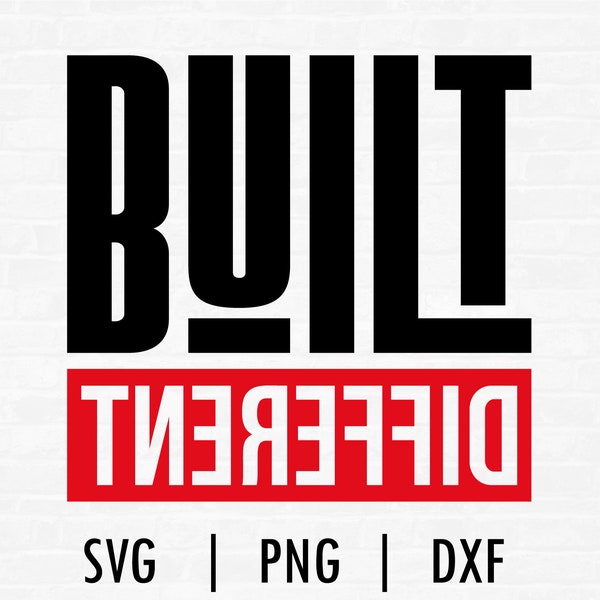 Built Different Svg - Etsy