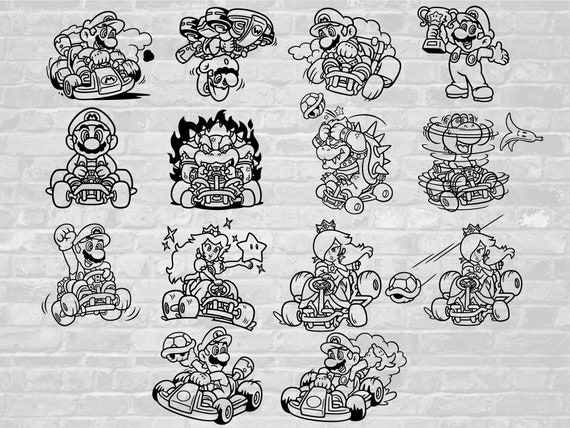 Super Mario SVG Mario Bundle Svg Mario Silhouette Mario, 42% OFF