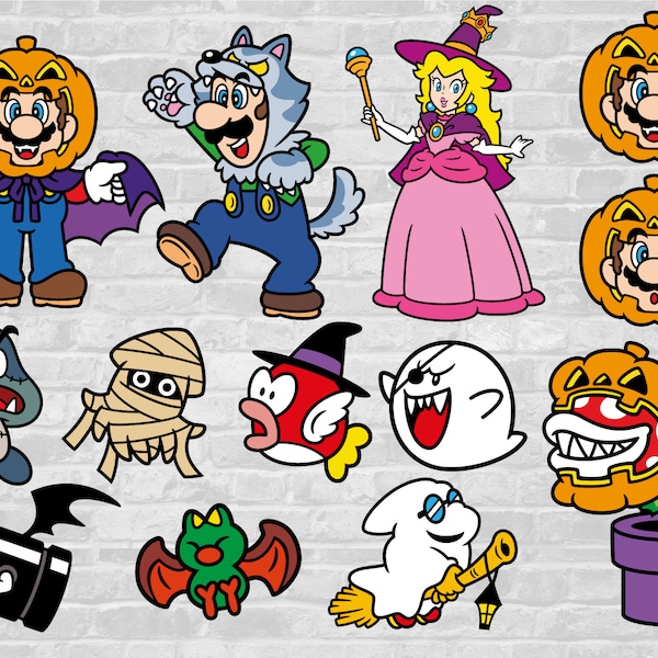 Halloween Mario Png - Etsy