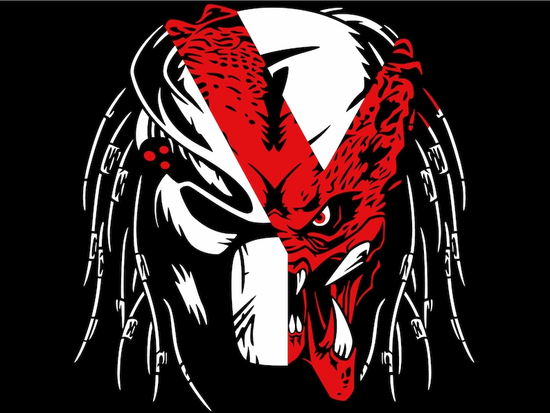 Predator SVG, Predator Clip Art, Depredador Svg, Predator, Eps, Dxf PNG ...