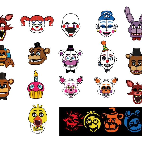 Five Nights at Freddys Stickers - Etsy