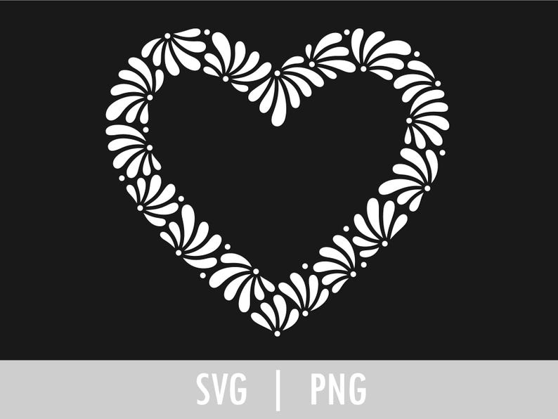 Talavera Heart Svg, Mexican Talavera Svg, Love Talavera, Cut Files for ...