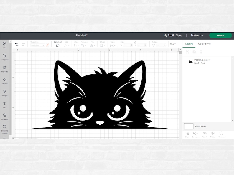 Peeking Cat SVG Pack, Cat Silhouette, Peeking Svg, Cut Files for Cricut ...