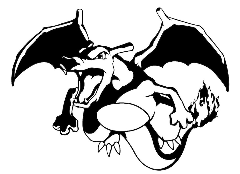 Charizard Decal Sticker Vinyl MULTI COLOR 4 X 5 | Etsy