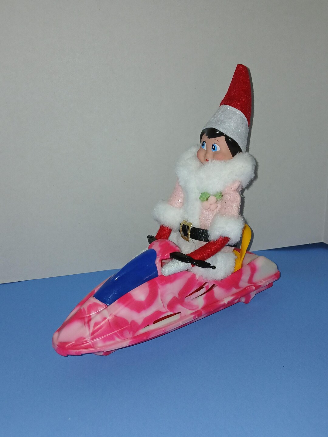 Elf Size Jet Ski Prop and Accessory Prop It up in a Sink of Cotton Ball ...