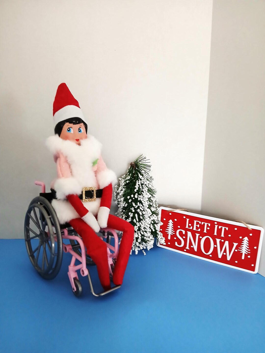 Wheelchair for Your Elf - Elf or Fashion Doll Size - Santa Says Do Not ...