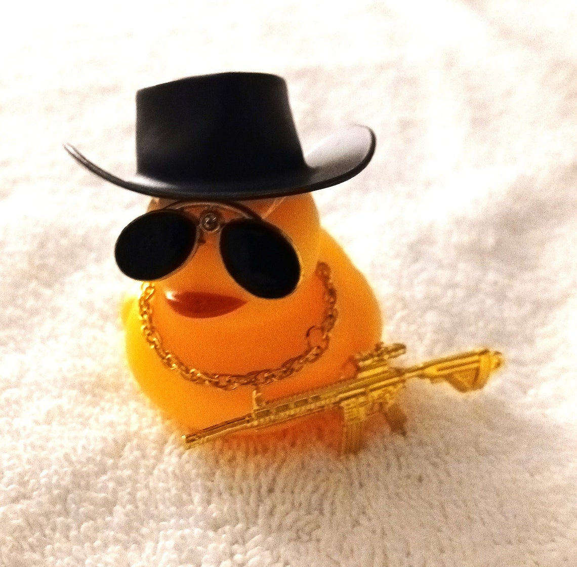One Two Inch Western Cowboy Hat Duck With Fake Gun Duck Cruise Ships ...