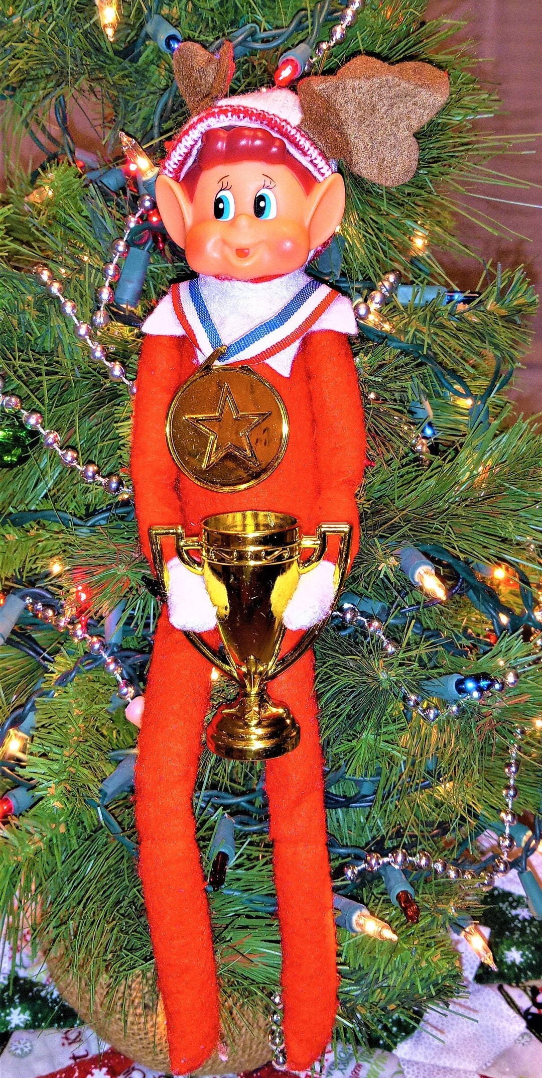 Trophy and Metal fits Child or Your Elf Elf Size for Their - Etsy