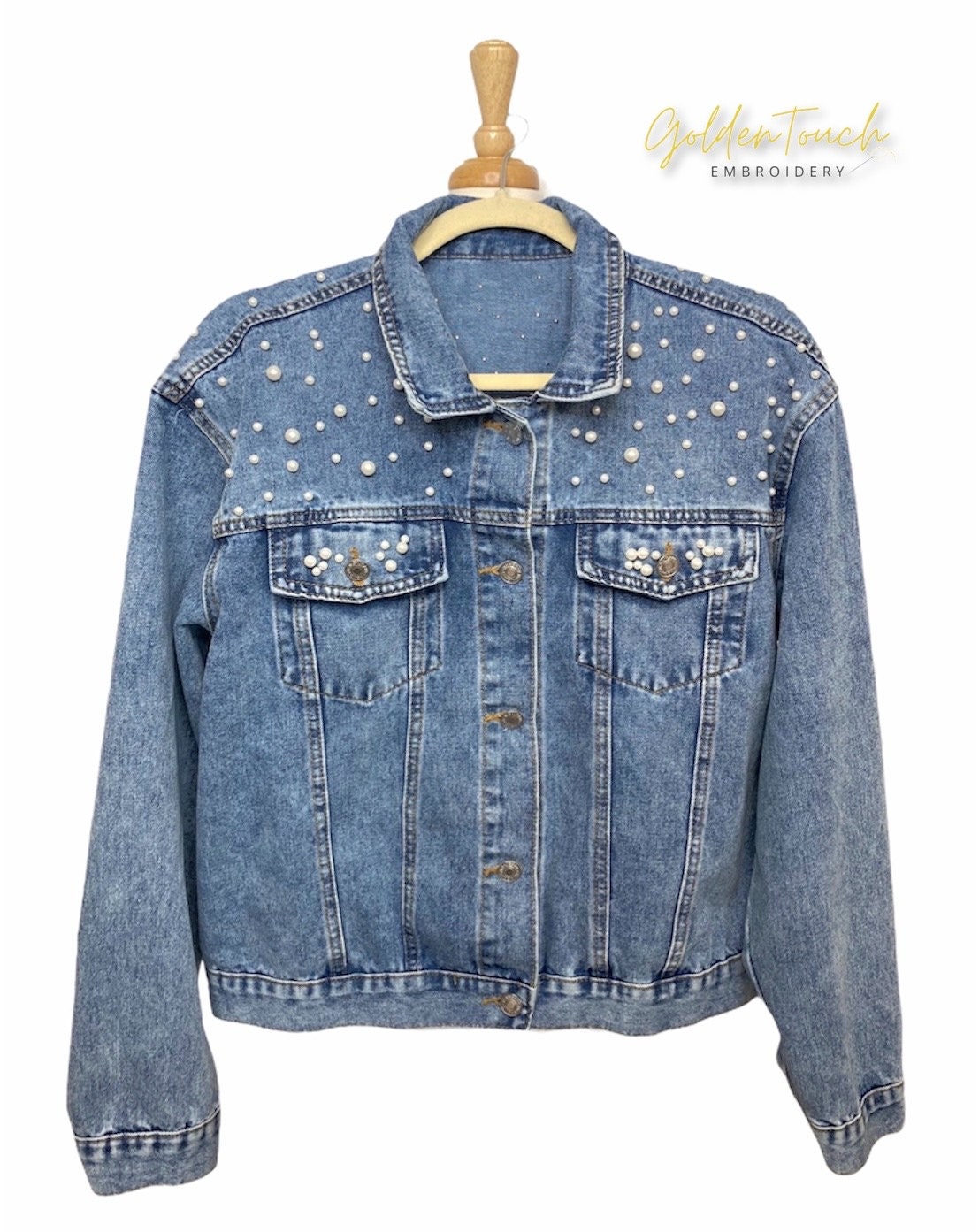 Embroidered Mama Denim Jacket / Mama Jean Jacket / Custom Mama | Etsy