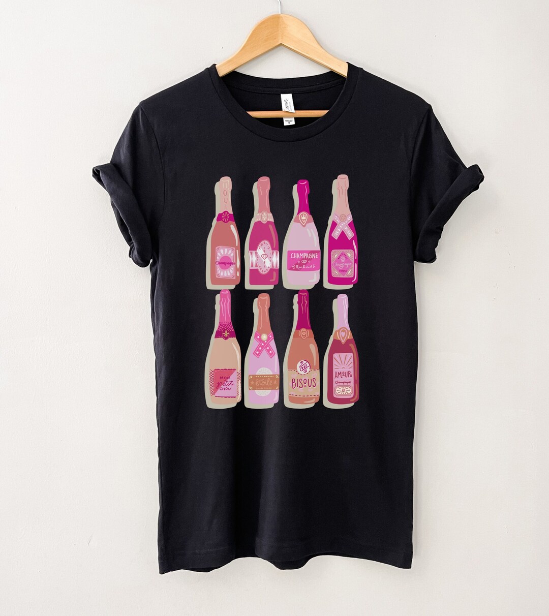 Pink Champagne Shirt / Champagne Shirt / Champagne T-shirt / Champagne ...