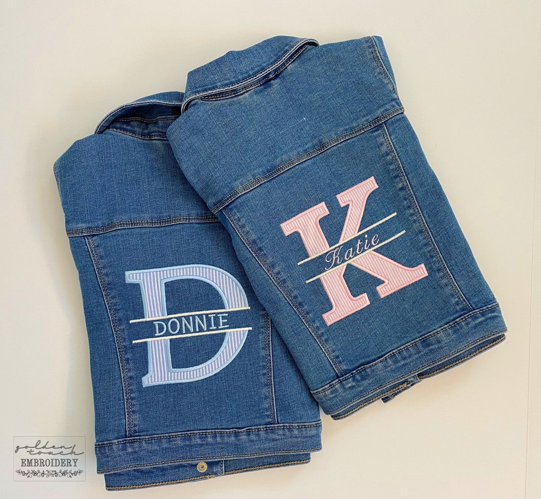 Baby Denim Jacket / Toddler Jean Jacket / Baby Embroidered Jean Jacket ...
