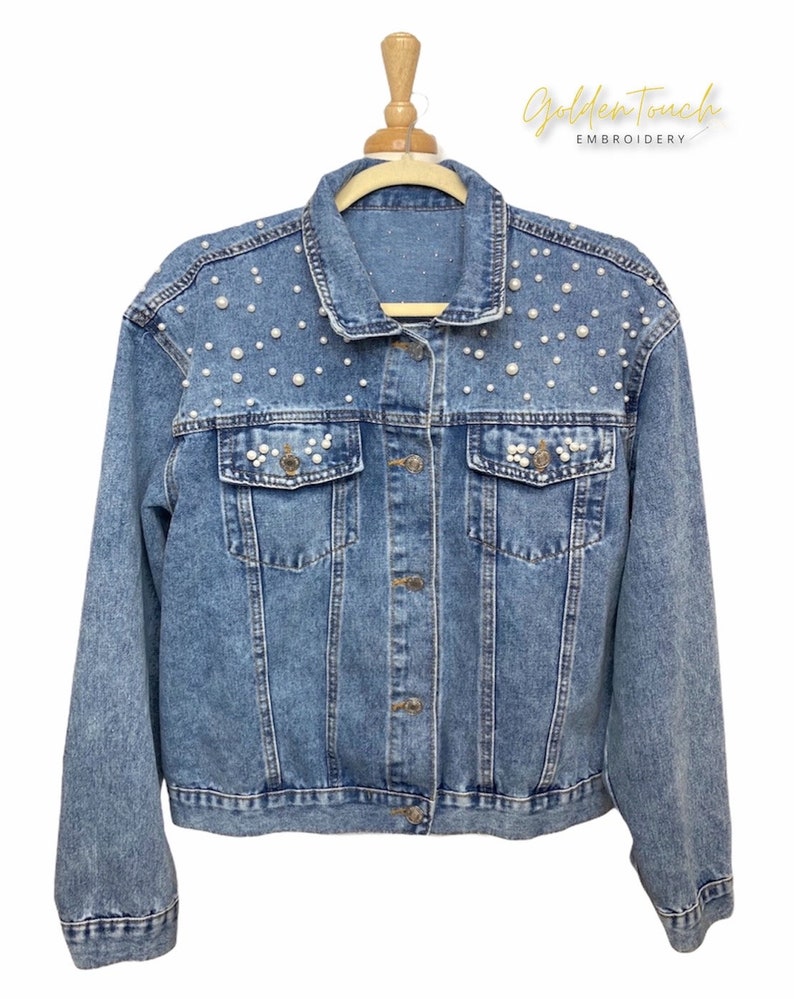 Embroidered Bride Denim Jacket / Bride Jean Jacket / Custom - Etsy