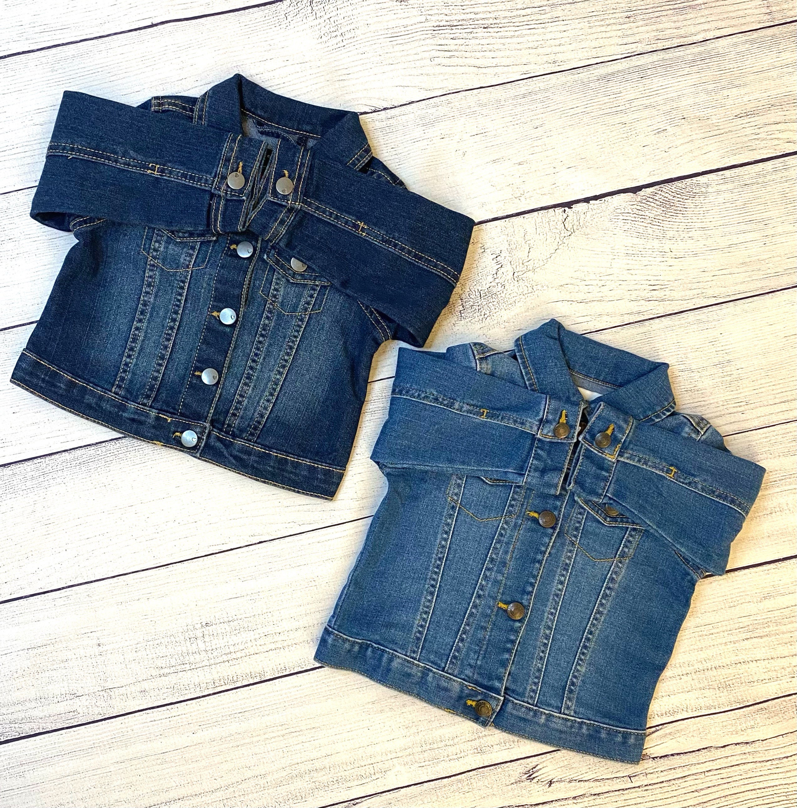 Baby Denim Jacket / Kids Jean Jacket / Baby Embroidered Denim | Etsy