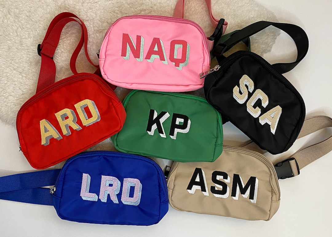 Custom Belt Bag / Monogrammed Belt Bag / Custom Fanny Pack ...