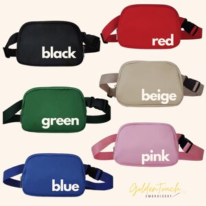 Custom Belt Bag / Monogrammed Belt Bag / Custom Fanny Pack ...
