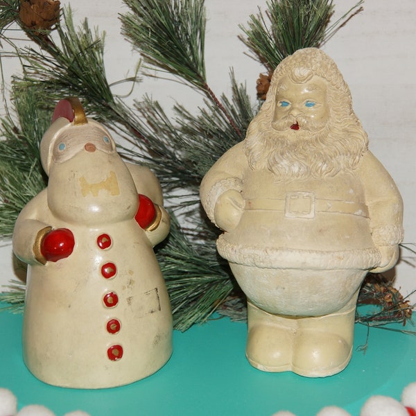 Chalkware Santa - Etsy