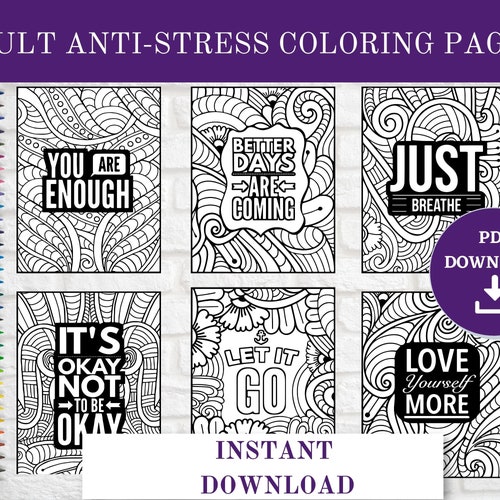 Printable Adult Color by Numbers Coloring Pages 8.5x11 - Etsy