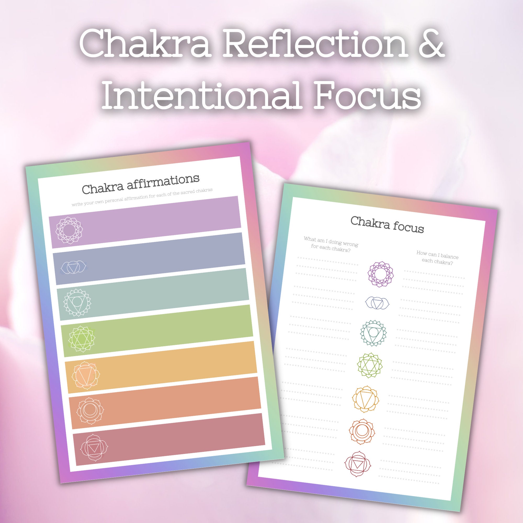 Chakra Bundle (spiritual Journal ~ Energy Healing ~ Meditation Guide ...